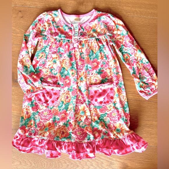 Matilda Jane | Pajamas | Matilda Jane Girls Pink Floral Ruffle ...